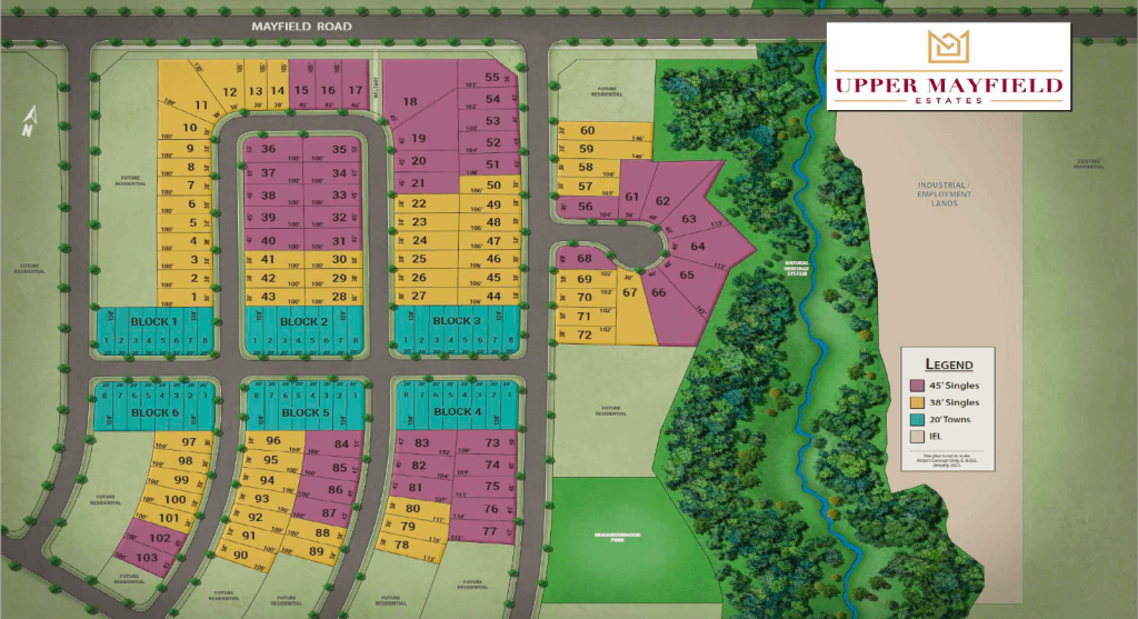 Upper Mayfield Estates | Official Price-list & Plans
